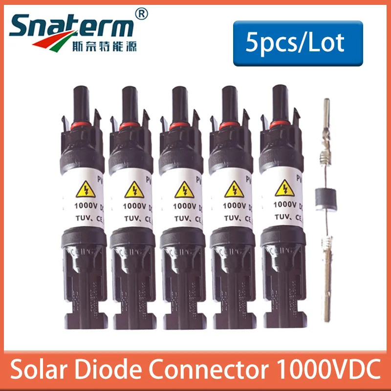 NEW 5 Pieces x 10A 15A 20A 30A DC Diode Solar Plug Connector Diode ...