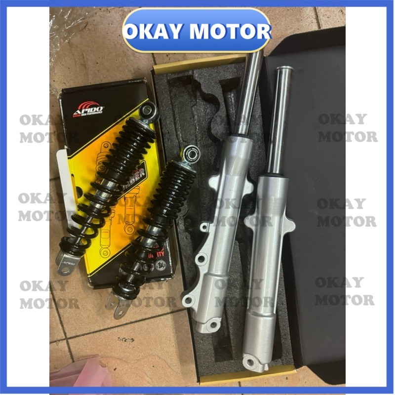 pnp Yamaha NOUVO / NOUVO-S front fork set rear absorber belakang fork depan standard Nouvos 115 ...
