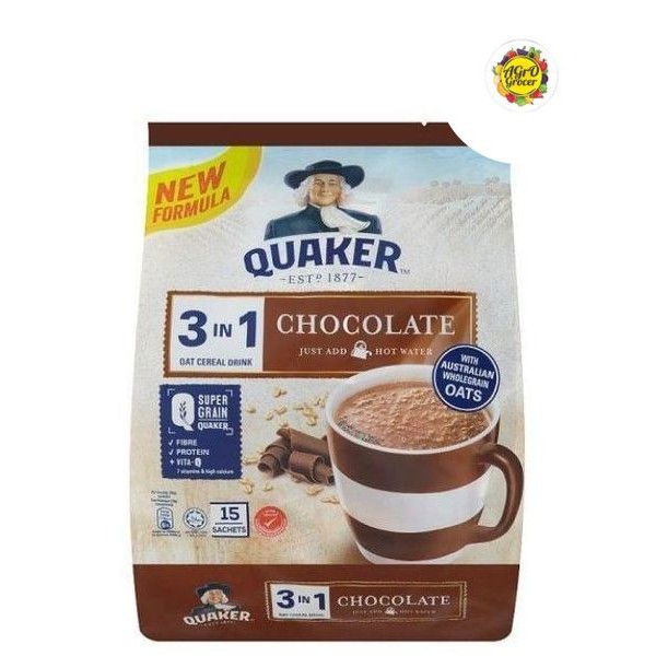 Quaker Chocolate 3 In 1 Oat Cereal Drink 420g | Shopee Malaysia