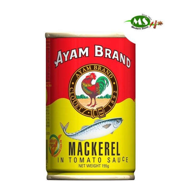Ayam Brand Mackerel in Tomato Sauce 155g | Shopee Malaysia