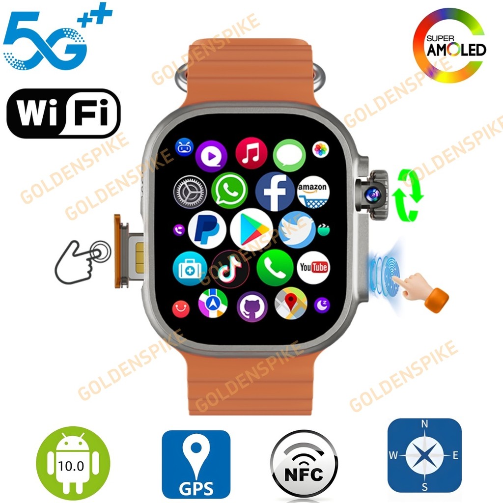DW100 Pro Smartwatch Fingerprint unlock S10 Ultra MAX 2 Smart Watch 2. ...