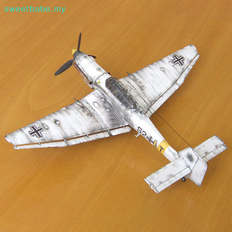 SWEETBABE 1:33 Germany Junkers Ju-87 D-3 er Aircraft Plane DIY Paper ...