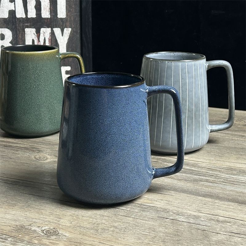 [700ml Large Capacity Cup] European-Style Ceramic Cup Simple Couple Mug ...