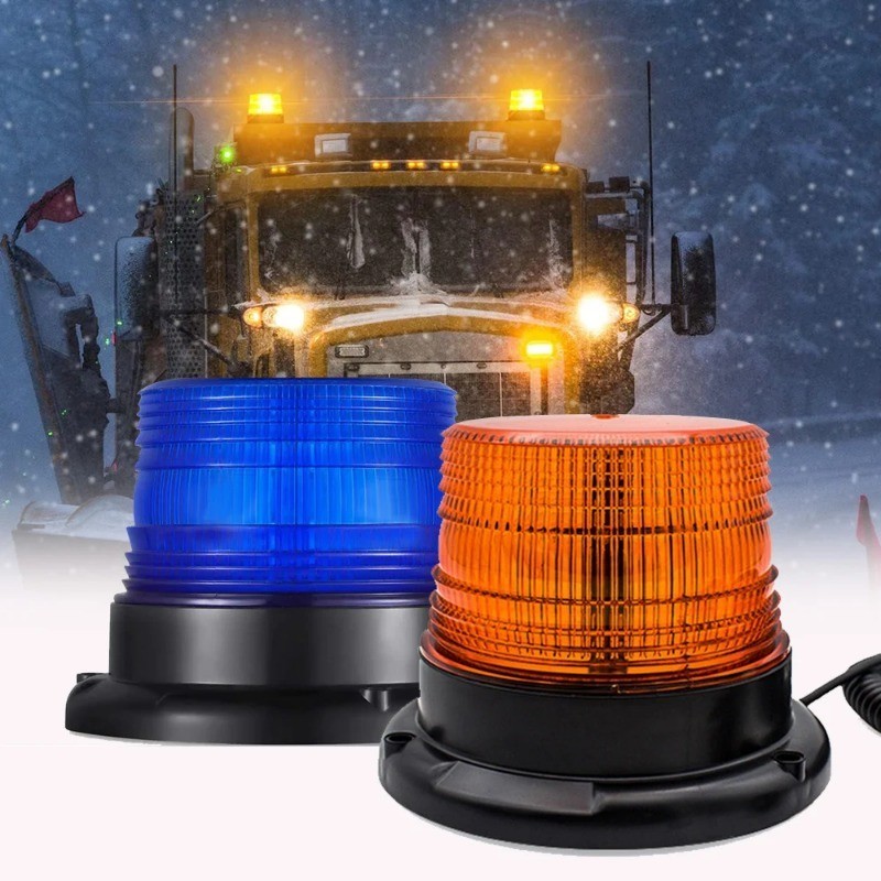 Red Yellow Blue LED Car Roof Strobe Light Beacon Flashing Warning Truck ...