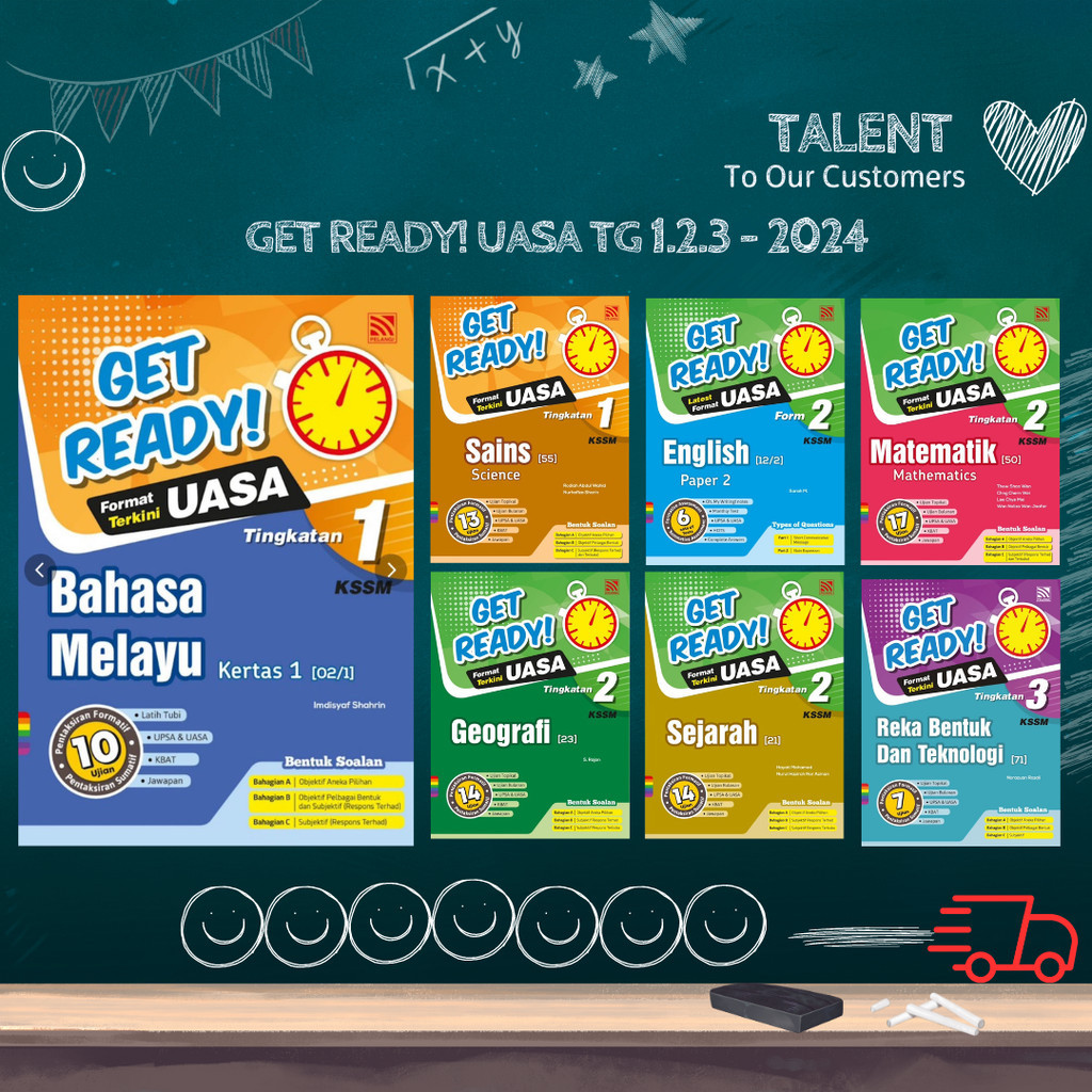 [TALENT] Buku Latihan Get Ready! UASA Tingkatan 1.2.3 Edisi 2024 ...