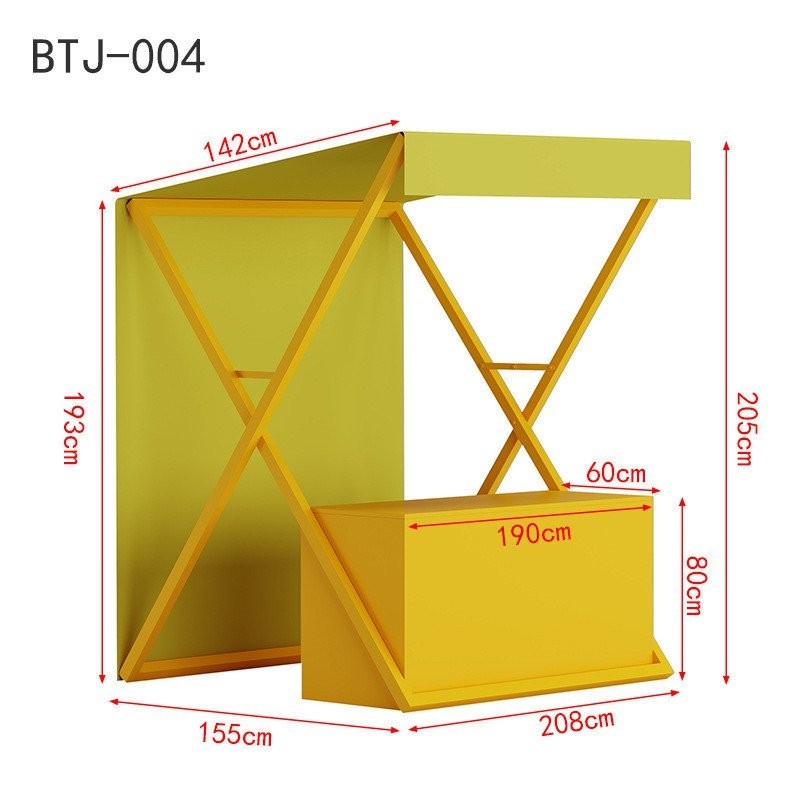 Market Stall Rack Influencer Night Market Foldable Mobile Stall Table ...