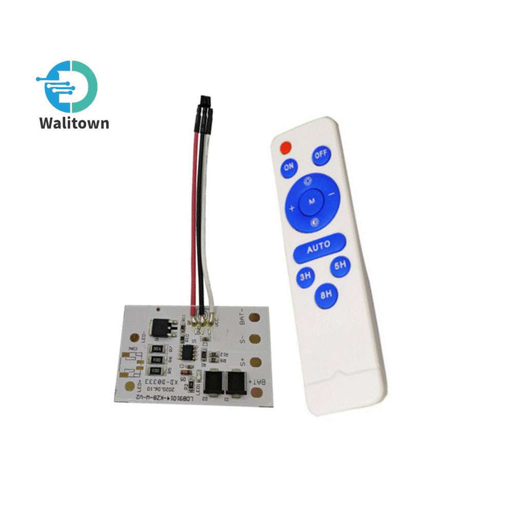 3.2V 3.7V Remote Control Solar Ceiling Light Control Board Solar Street ...
