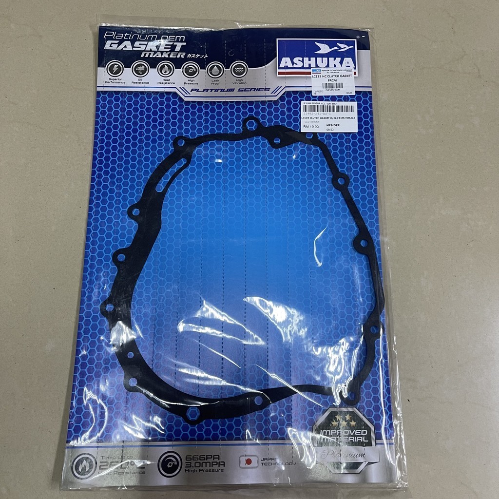 YAMAHA LC135 5 SPEED 5S HAND CLUTCH CLUTCH GASKET CLUTCH COVER GASKET FRCM METAL FOAM ASHUKA ...