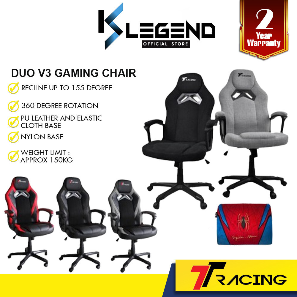 TTRacing Duo V3 Gaming Chair - 2 Years Official Warranty /TT Racing ...