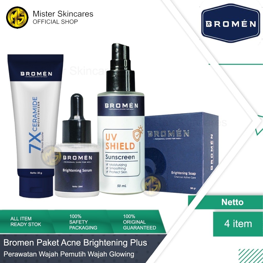 Bromen BROMEN Series PLUS Men's Facial Care Package (Soap + Serum ...