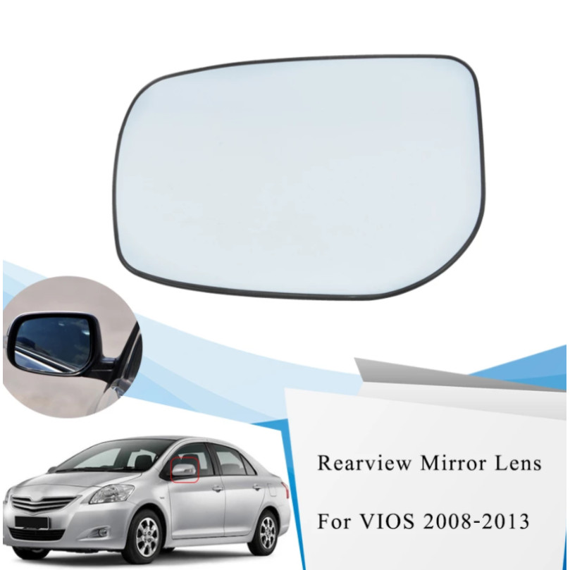 Rearview Side Mirror Glass Lens For Toyota Vios gen2 batman 2008 2009 ...