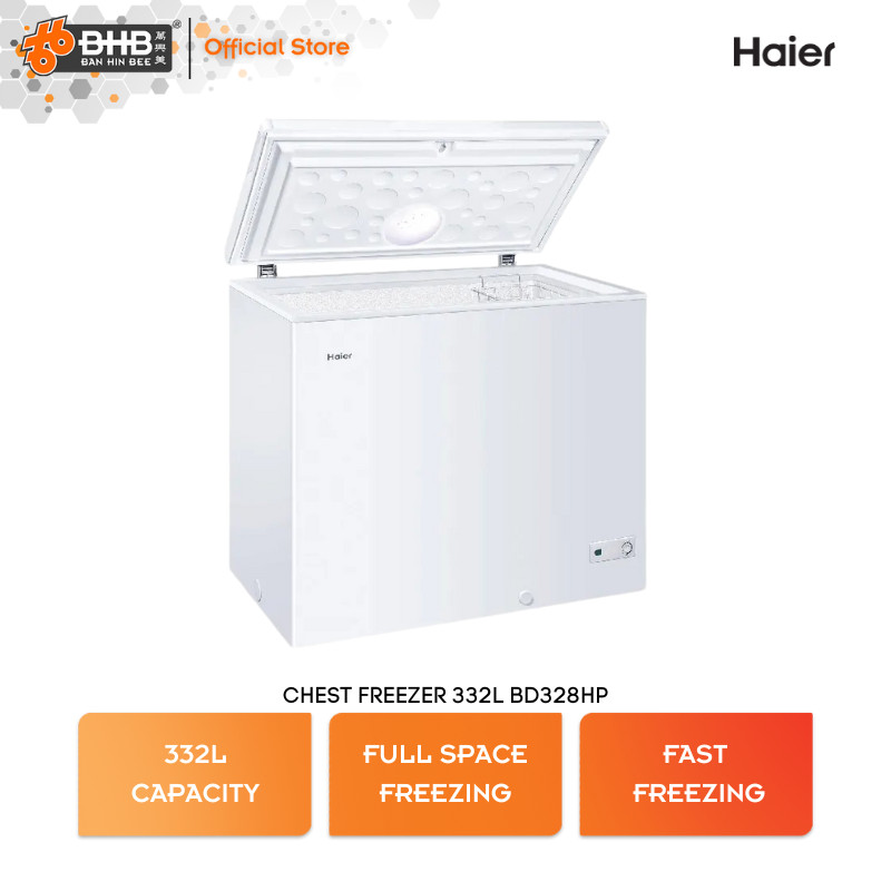 Haier Chest Freezer BD-328HP 332L Fast Freezing BD328HP Peti Sejuk Beku ...