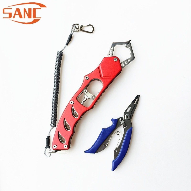 Fishing Pliers Fishing Tool Kit, Fish Lip Gripper, Line Cutters Split ...
