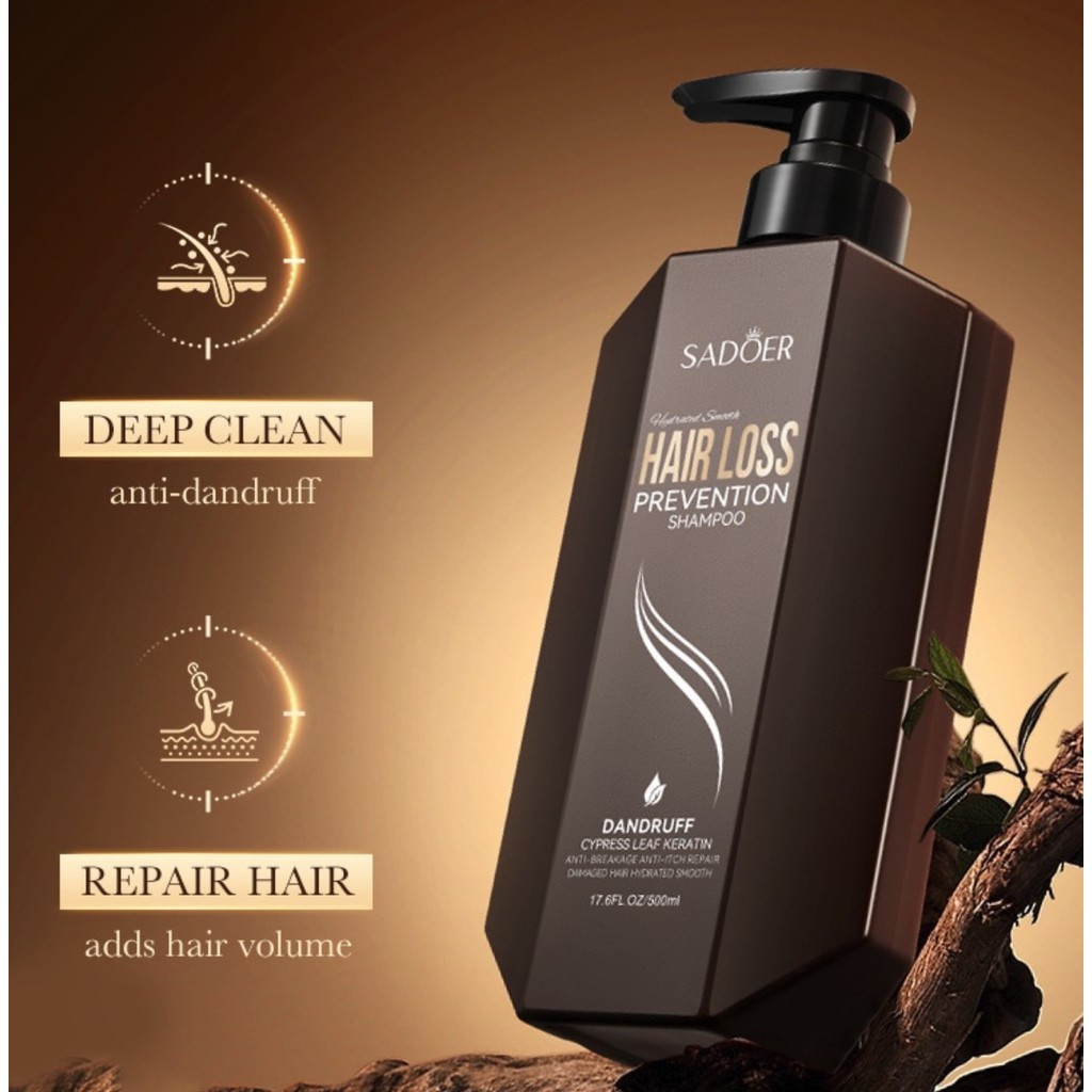 Sadoer Anti Hair Loss Anti Dandruff Oil Control Deep Cleaning Shampoo 500ml | Shopee Malaysia