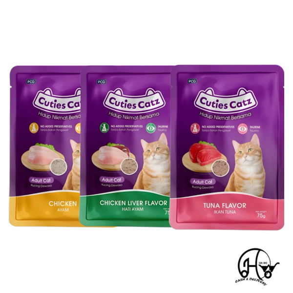 Cuties Catz Cat Wet Food Pouch 75g (Made In Thailand) | Shopee Malaysia
