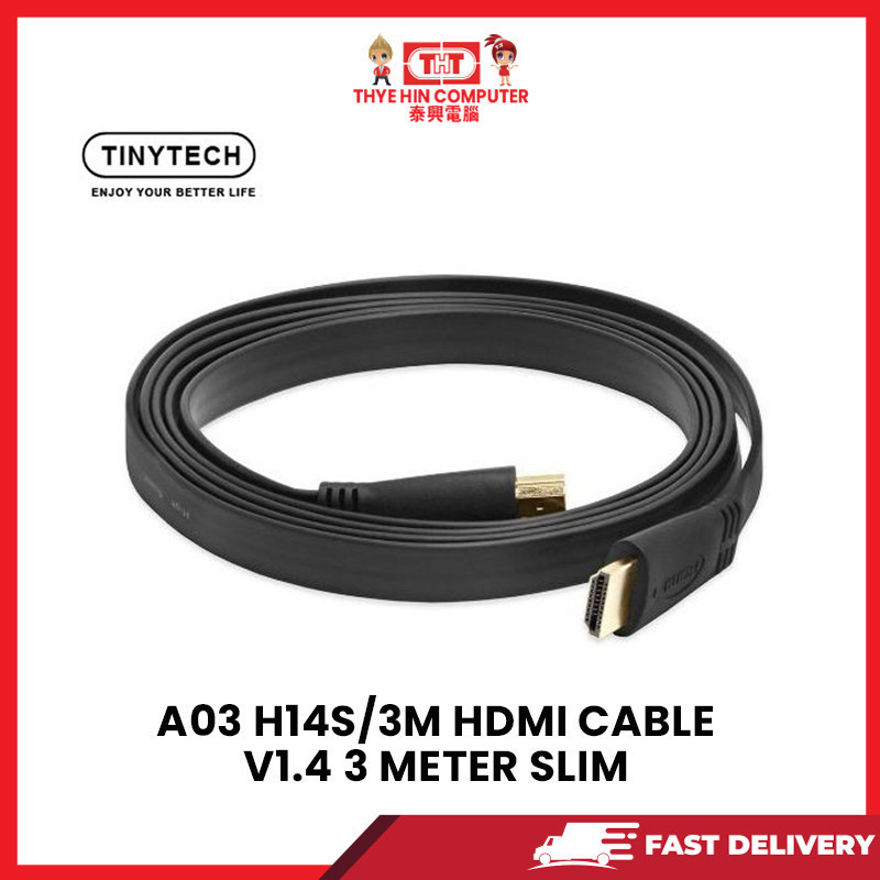 A03 H14S/3M HDMI CABLE V1.4 3 METER SLIM | Shopee Malaysia