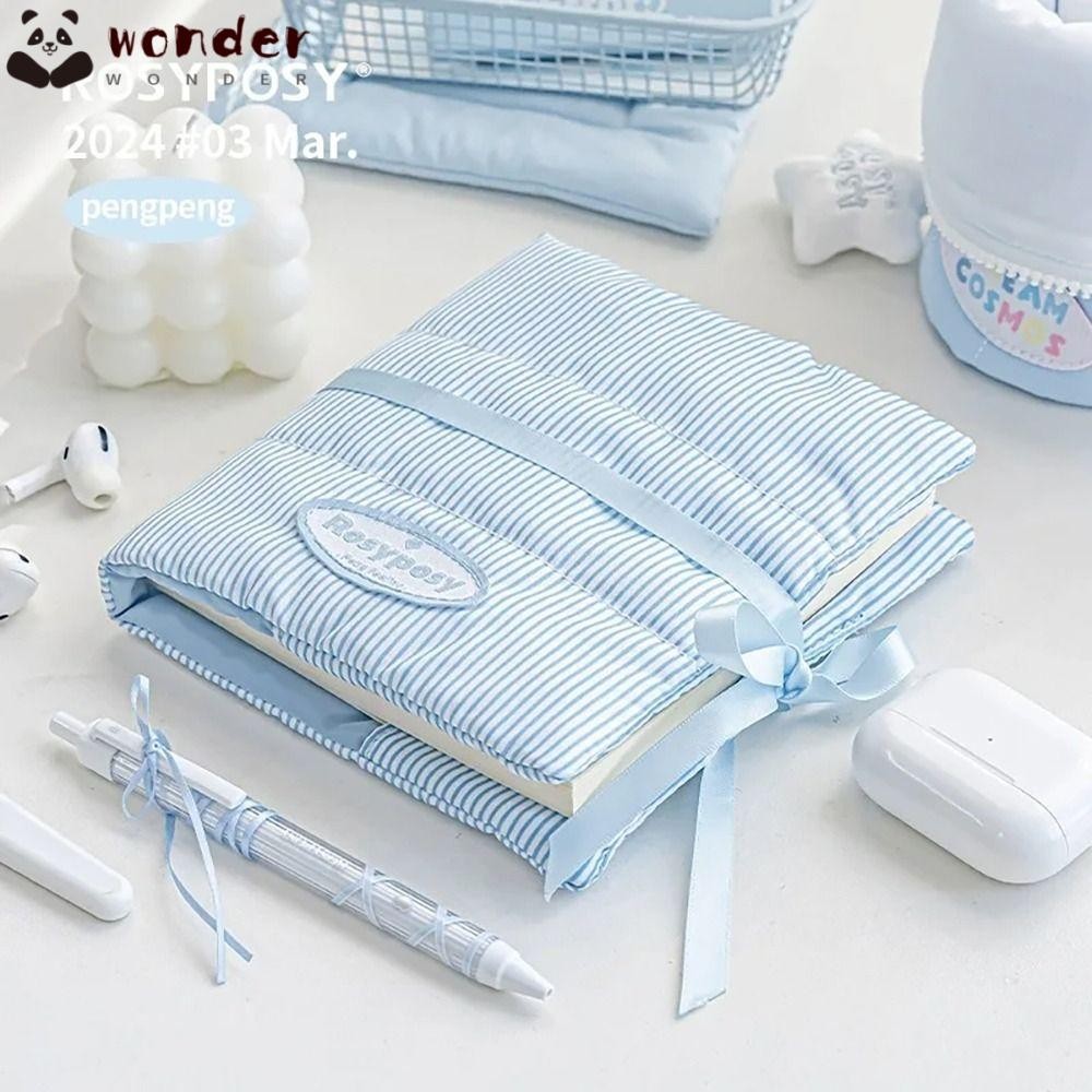 WONDER Ribbon Notebook, Bow Tie Diy Agenda, 2024 Baby Blue/Pink Diary ...