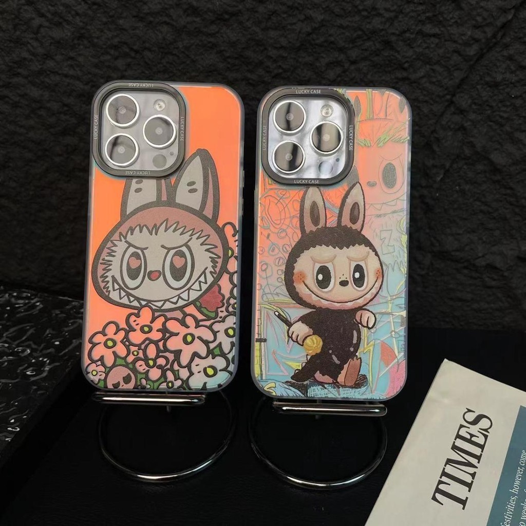 [RM0.18 = Winder * 1] Labubu Pattern 15pro Aurora Laser 14 Phone Case ...
