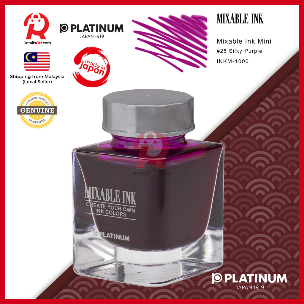 Platinum Ink Bottle Mixable 20ml - 28 Silky Purple / Fountain Pen Ink ...