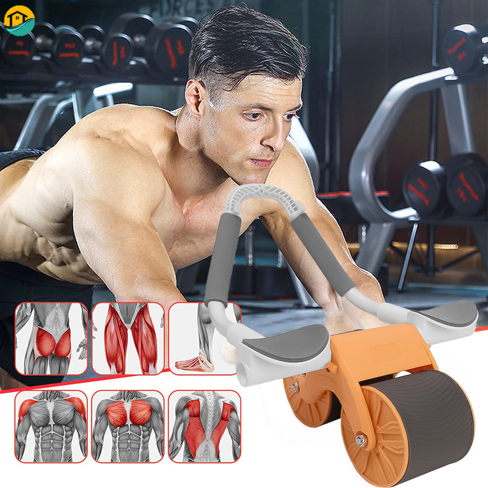 Creative Automatic Rebound Abdominal Roller Home Fitness Equipment Core ...