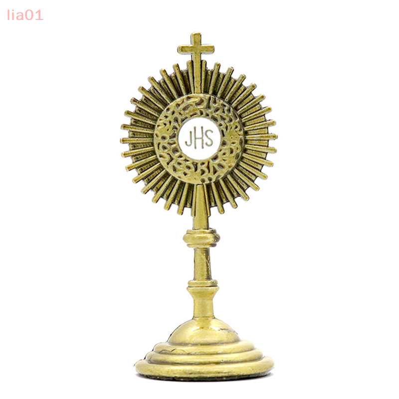 [rao] Catholic Christian Communion Statue Gold Jesus Hominum Salvator ...