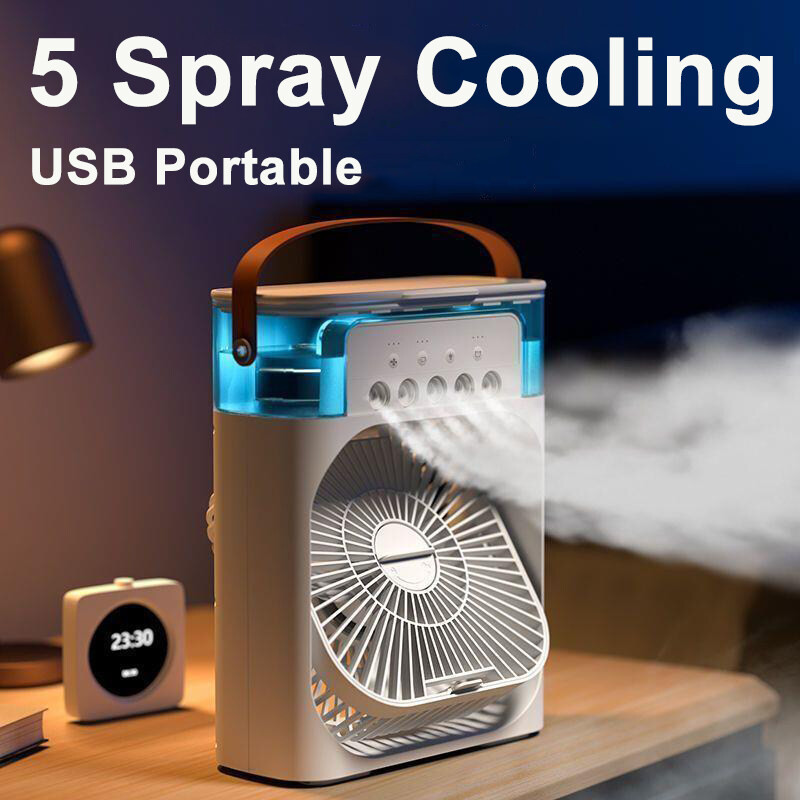 Portable USB Mini Aircond, Air Cooler, Mist Fan, Kipas Penyejuk Mini ...