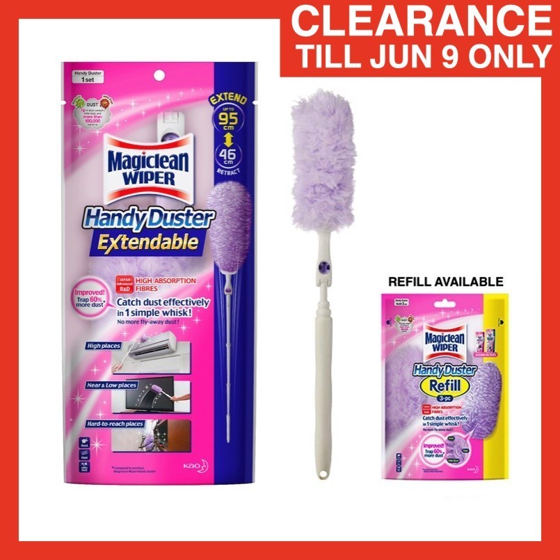 (WITH REFILL OPTION) EW 95cm Kao Magiclean Handy Duster Extendable ...