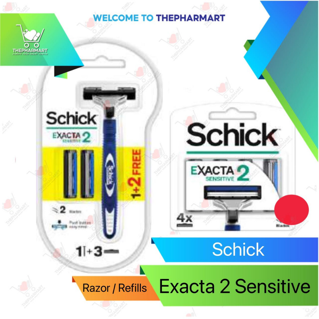 Schick Exacta 2 Sensitive Razor / Refills | Shopee Malaysia
