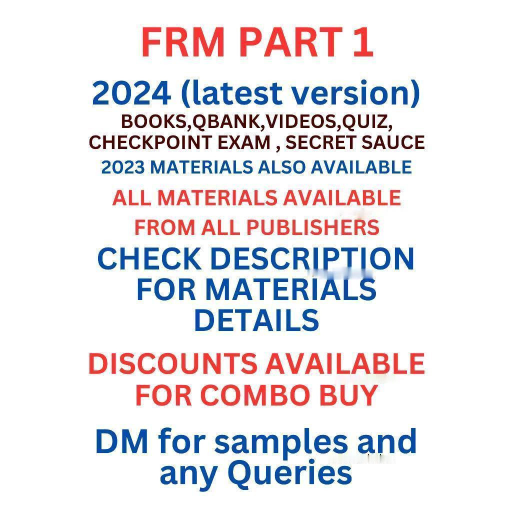 FRM PART 1 2024 Materials | Shopee Malaysia