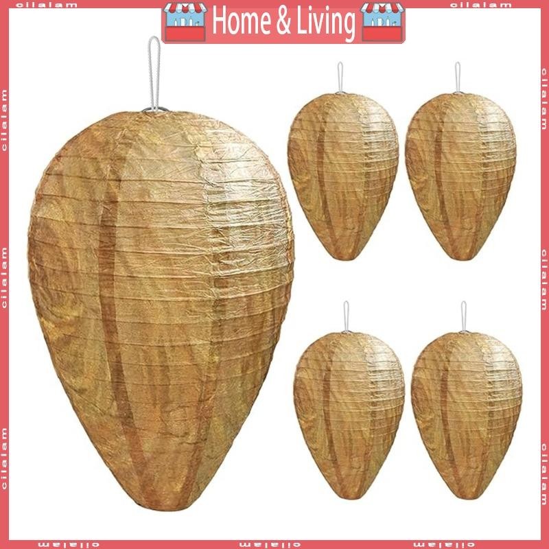 ci 6 Pack Wasp Nest Decoys Hanging Wasp Deterrents Paper Repellents ...