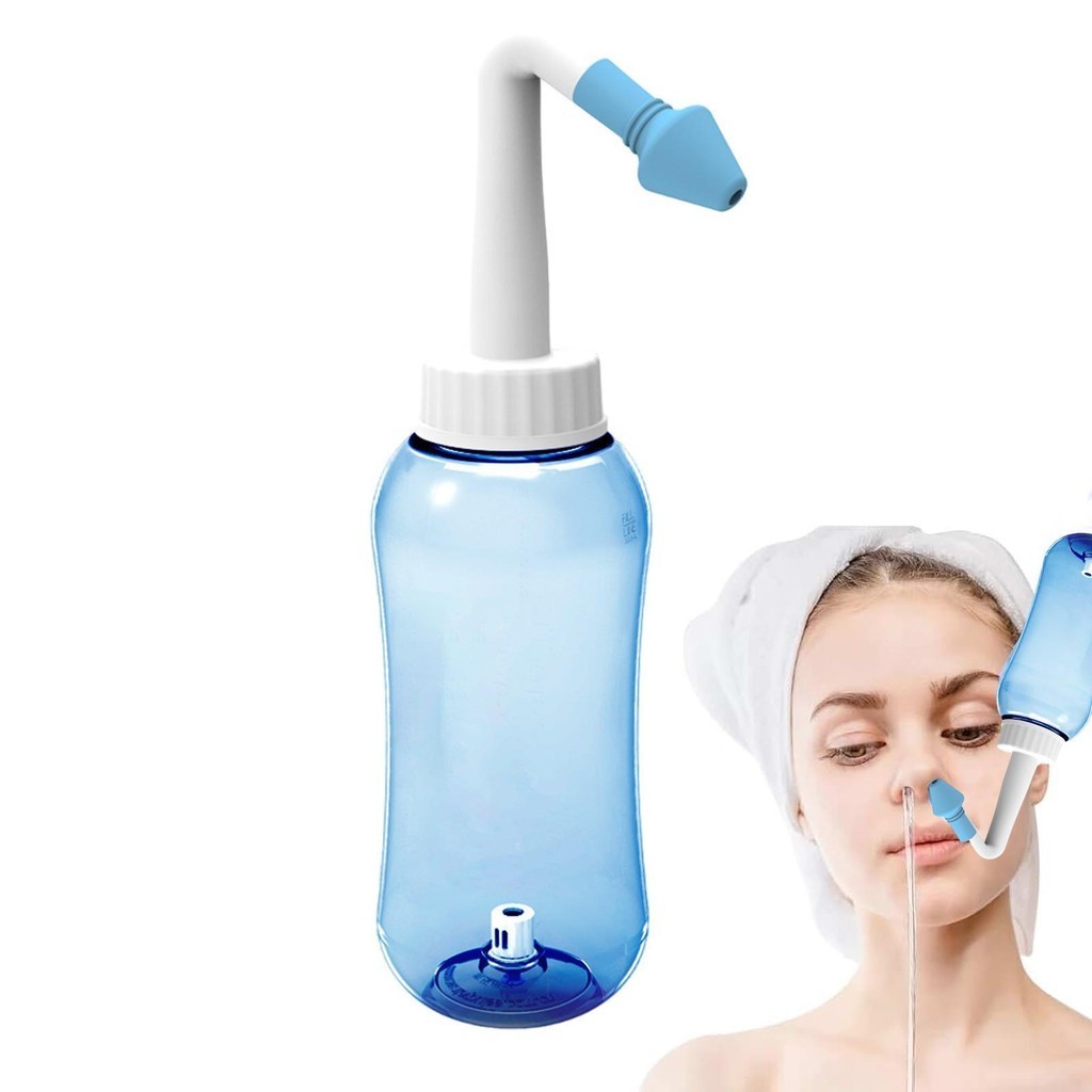 300ml Sinus Rinse Bottle Sinus Rinse Nasal Wash Neti Pot Nose Wash ...
