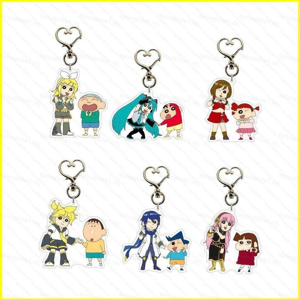 Crayon Shin-chan Hatsune Miku Kagamine Rin Acrylic keychain Sign UP ...
