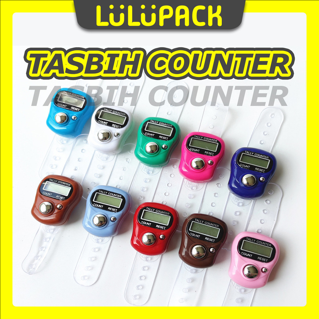 LULUPACK Murah Sembahyang Tasbih Yaasin Electronic Finger Counter Tally ...