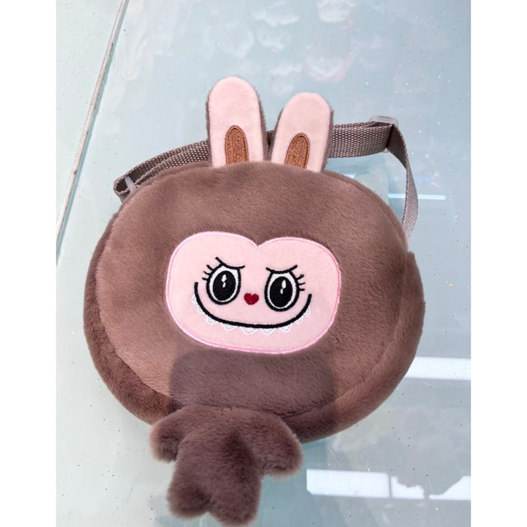 Cartoon Labubu Plush Crossboday Bag Kawaii Popmarts Monster Kid ...