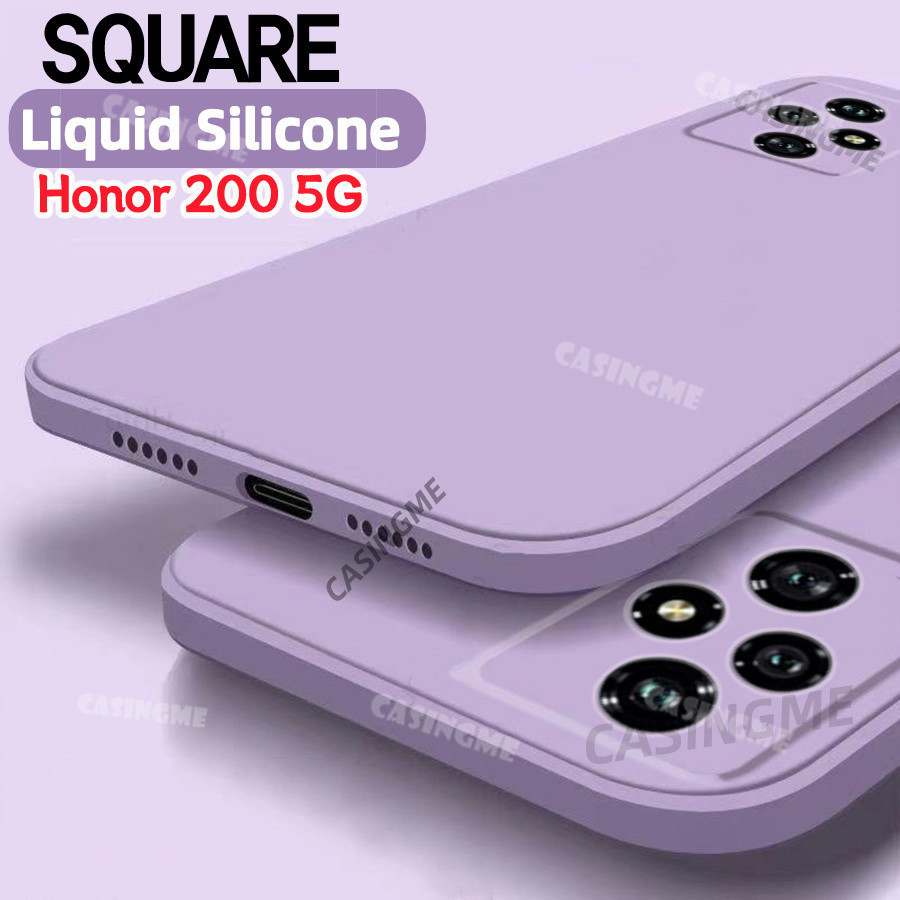 Honor 200 5G 200Pro 2024 Square Liquid Silicone Casing For Honor200 ...