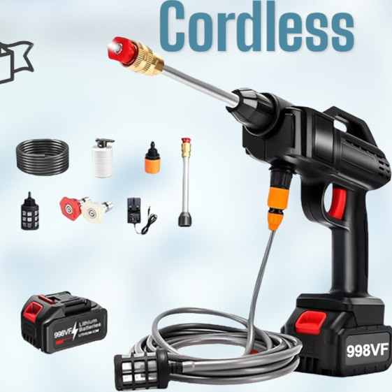Water Jet Cordless batteries Car Wash Floor Cleaner Spray Gun Water Jet ...