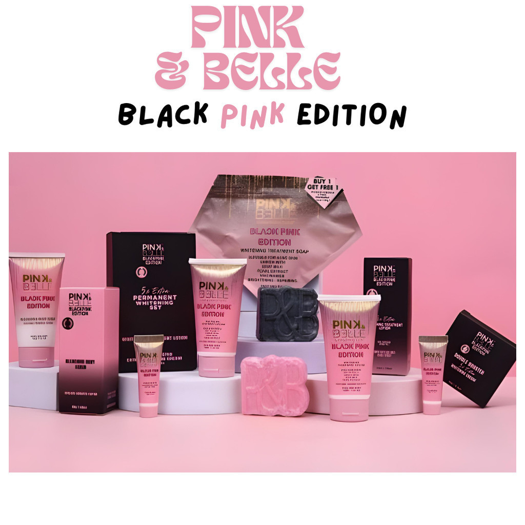PINK and BELLE Blackpink Edition Whitening Soap Lotion Bleaching Cream ...