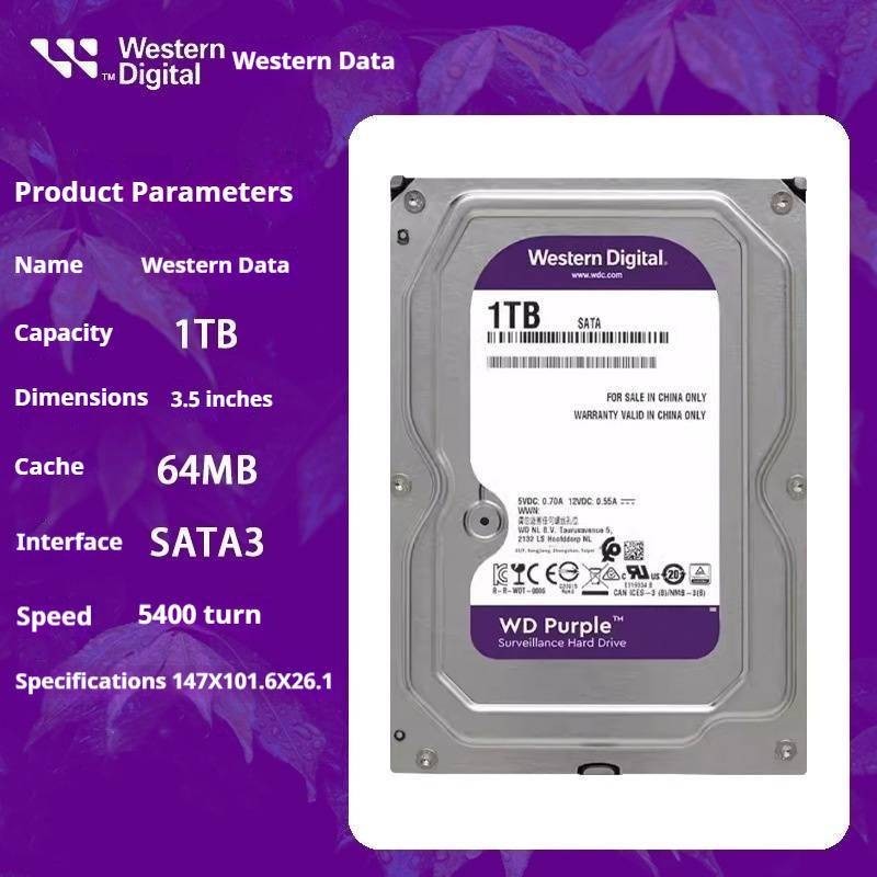 Western Digital WD Purple 1TB 2TB 4TB 6TB 8TB 3.5" Hard Drive ...