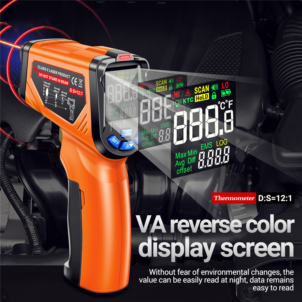 VOKTTA ANENG TH06 Infrared Temperature Gun VA Reverse Screen ...