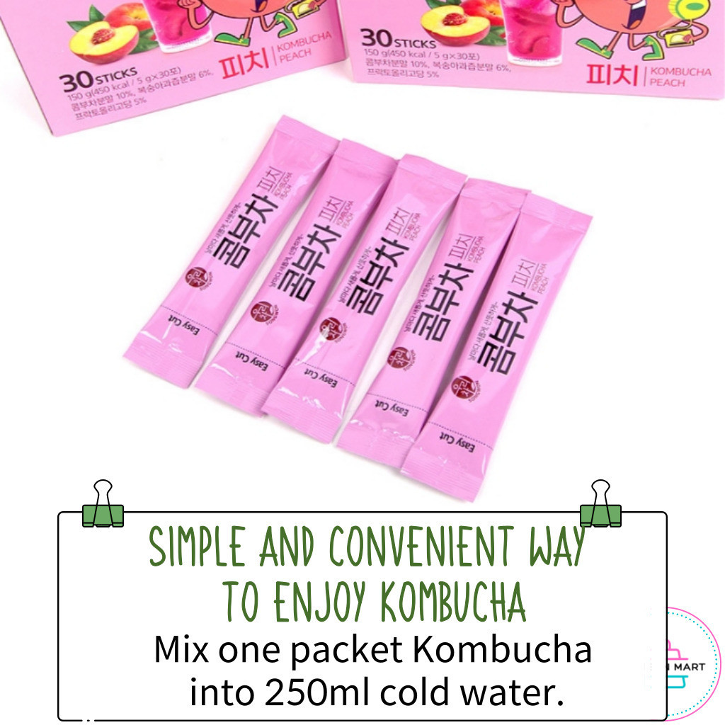 Songwon Kombucha Lemon, Peach 30T / Probiotics, 12 types of ...