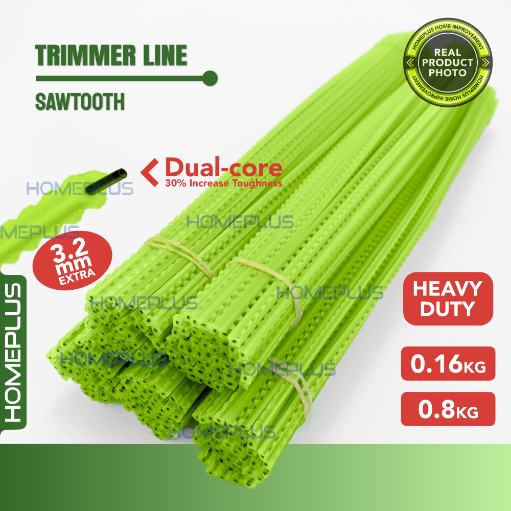Homeplus 12 inch Length Precut Dual Saw Nylon Grass Trimmer Line with ...