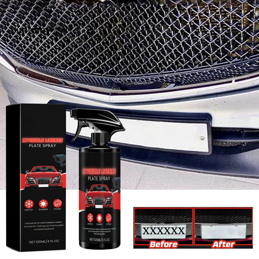 HUARMEY License Plate Invisible Sprayer Car Supplies 120ml License ...