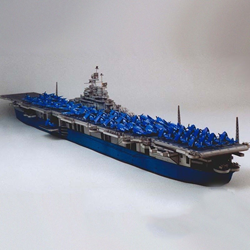 DIY paper models 1:400 US Intrepid aircraft carrier paper model ...