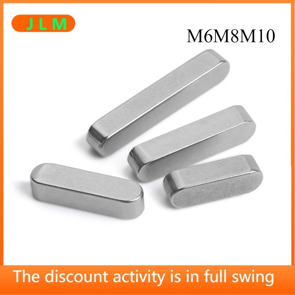 ((JLMO) Stainless Steel SUS304 Round Angle Key Flat Key Pin M6M8M10 ...