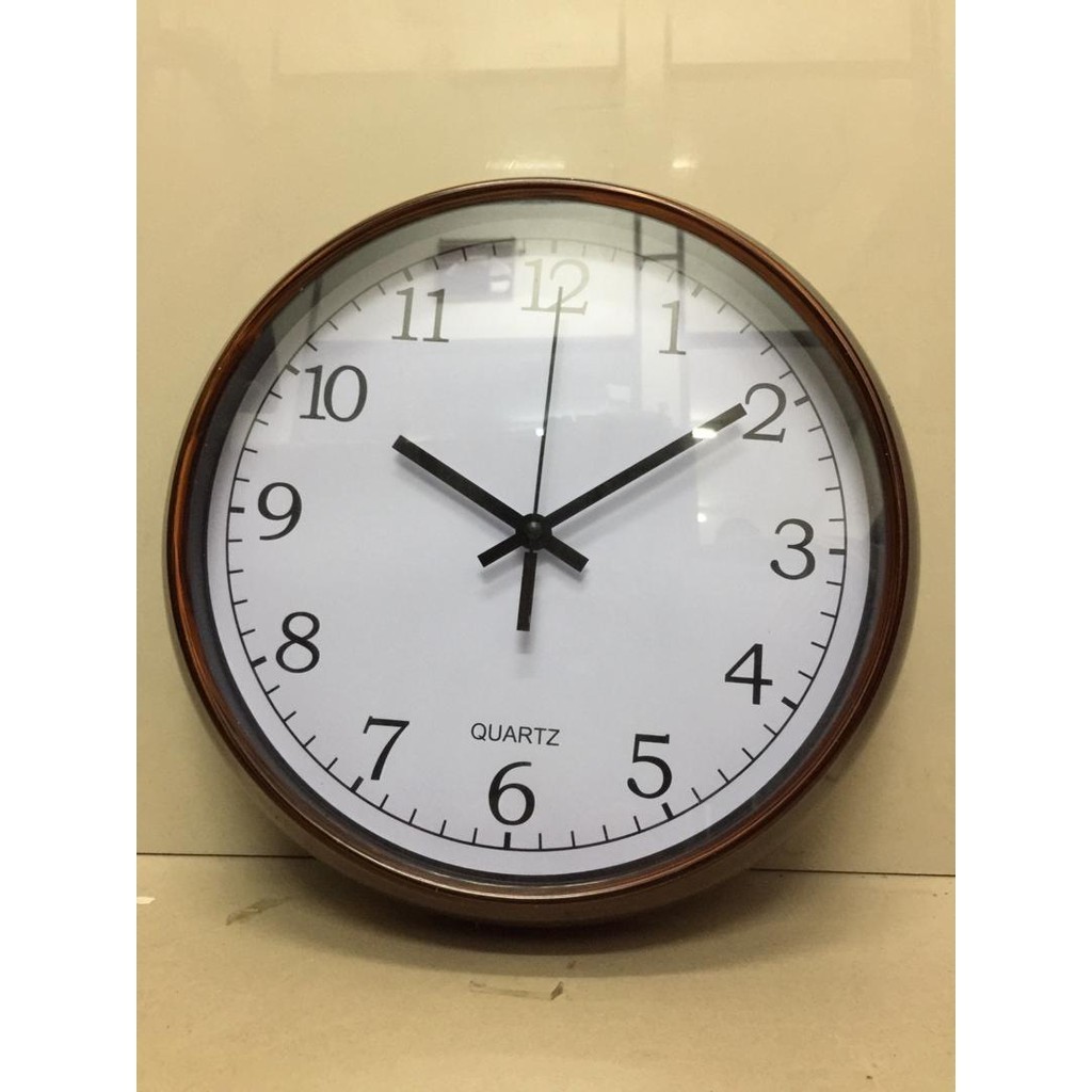 BIG SIZE WALL CLOCK WOODEN COLOUR | Shopee Malaysia
