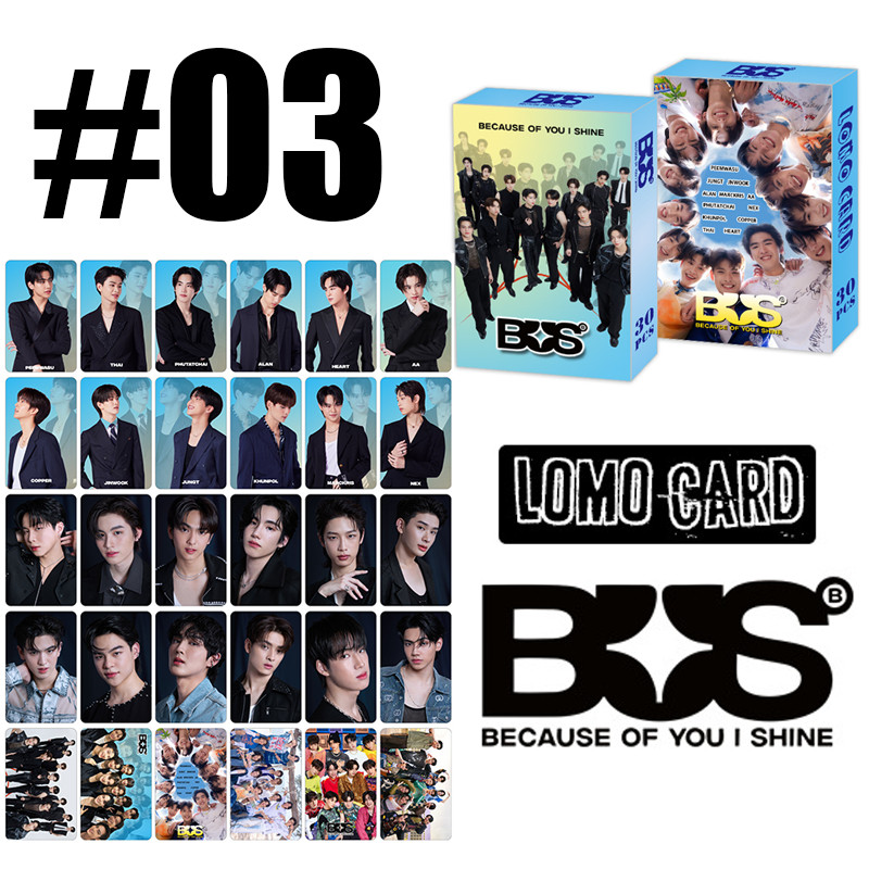 LOMO Card Because of You I Shine 2024 New Debut Men's Team Thailand BUS ...