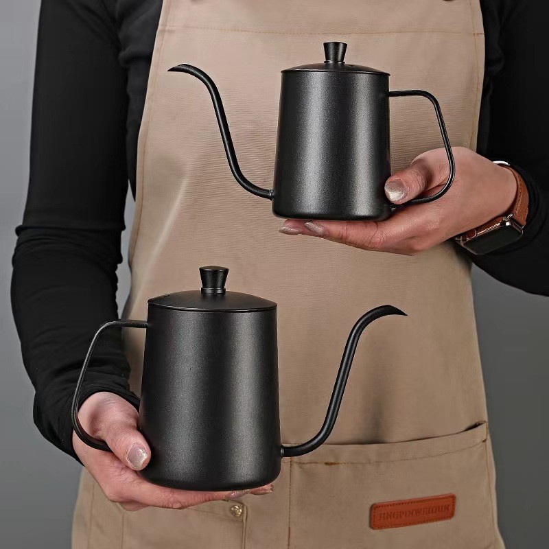 Gooseneck Kettle Hand Drip Pour Over Kettle With Lid 350ml/600ml Narrow ...