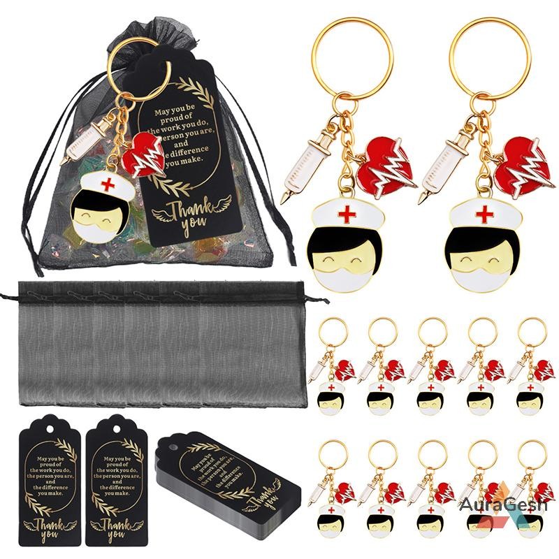 [AuraGesh] Nurse Gifts Nurse Keychain Nurse Week Gifts Employee ...