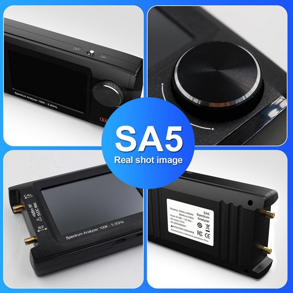 Handheld Spectrum Analyzer with Touch Screen and Adjustable Attenuator ...