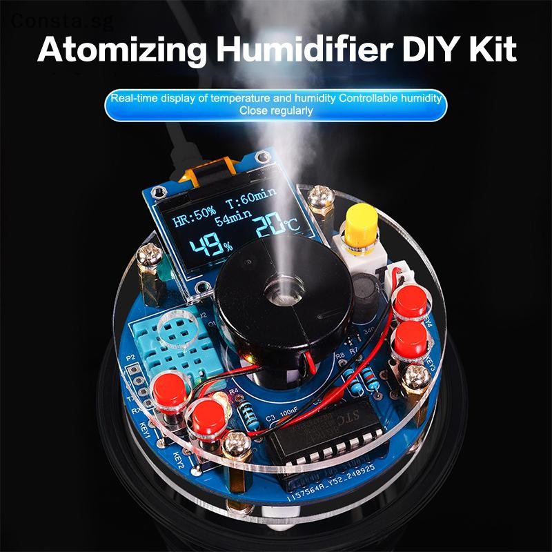 [Cons] USB Humidifier Mist Electronic Diy Kit Oled Display Temperature ...